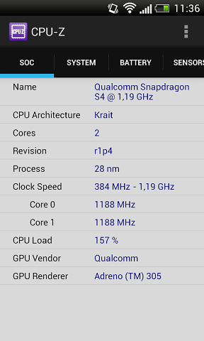 CPU-Z arriva sul Play Store, tutte le info sulla vostra CPU con Android